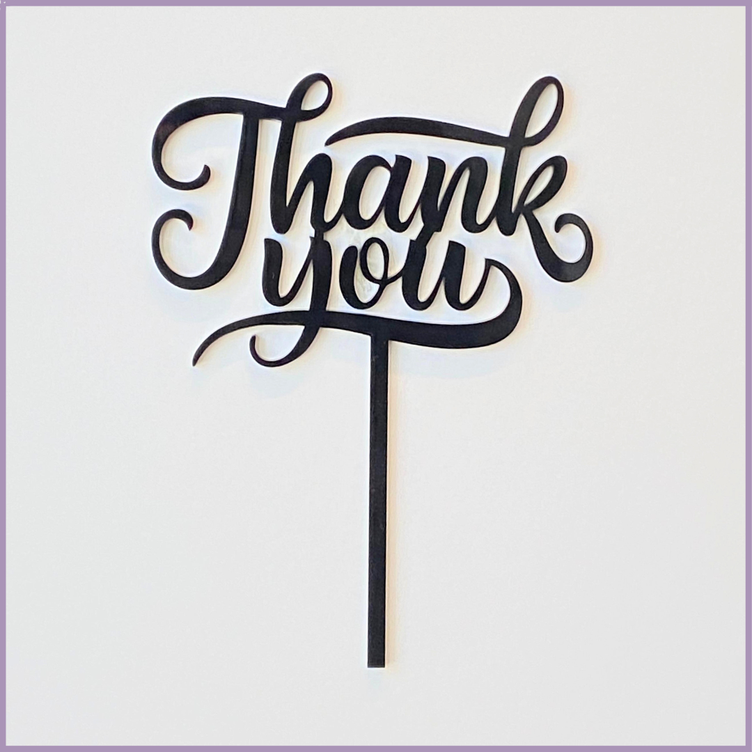 Acrylic Topper – Thank You | Luxury Flower Delivery in Bahrain | Jude ...